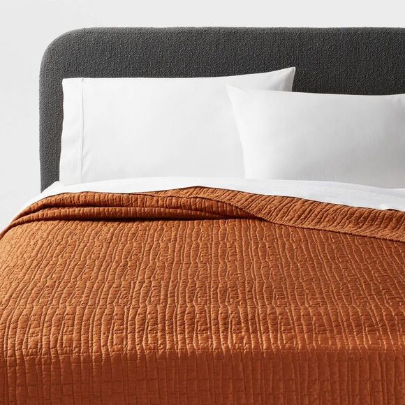 Threshold | Bedding | Threshold King Tencel Quilt Copper Threshold ...